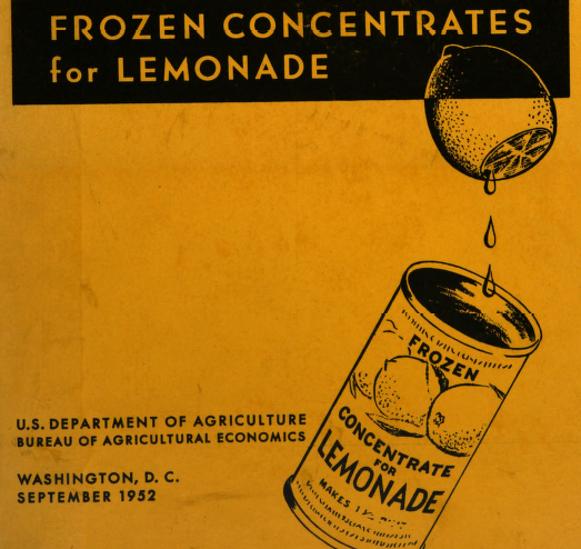 Regulatory Nonsense: Frozen Lemonade Concentrate – FDA Storytime